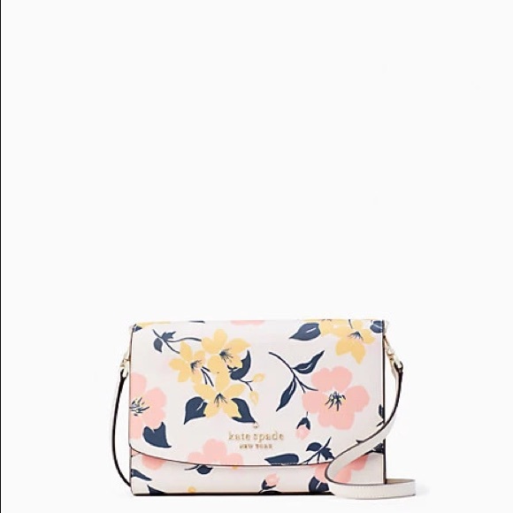 kate spade | Bags | Kate Spade Carson Lily Blooms Convertible Crossbody ...